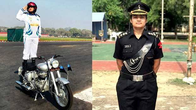 റിപ്പബ്ളിക് ദിന പരേഡിൽ ബൈക്കിൽ സ്റ്റണ്ടുകൾ നടത്തുന്ന ഇന്ത്യൻ ആർമിയിലെ ...