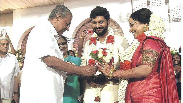 എ. വിജയരാഘവന്റെയും മന്ത്രി ബിന്ദുവിന്റെയും മകൻ വിവാഹിതനായി - KERALA ...