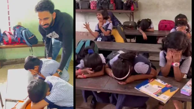 കാര്യമറിഞ്ഞതോടെ ക്ലാസ്‌ മുറിയിൽ കൂട്ടക്കരച്ചിൽ, ആശ്വസിപ്പിക്കാനെത്തിയ ...